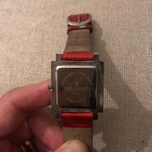 Peugeot | Accessories | Vintage Peugeot Pearldiamond Red Croc Band ...